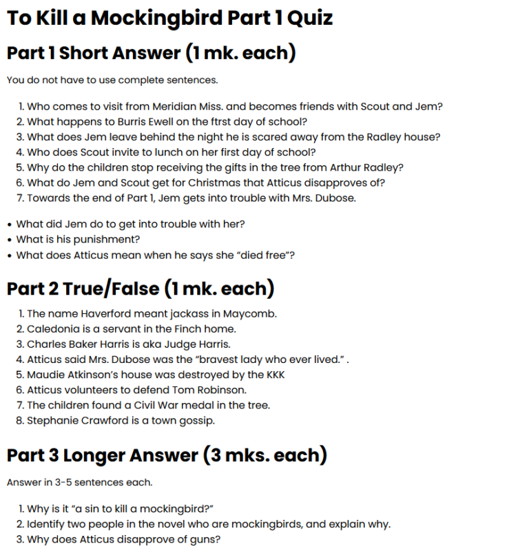 Teaching To Kill a Mockingbird – Lessons, Activities, Ideas, Tips, and ...