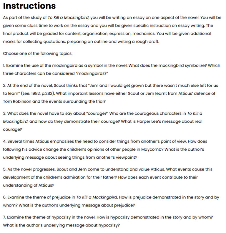 Teaching To Kill a Mockingbird – Lessons, Activities, Ideas, Tips, and ...